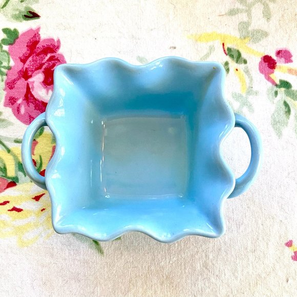 Bia | Other | Robins Egg Blue Ruffled Edge Dish With Handles | Poshmark